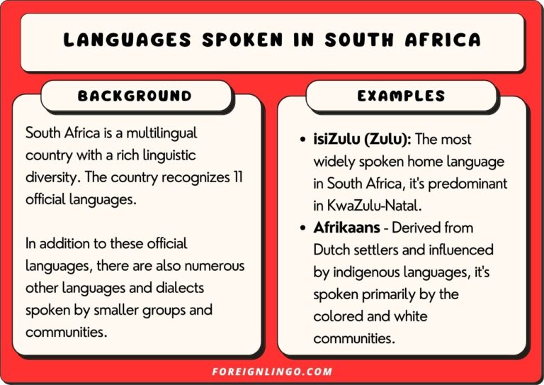 What Languages Are Spoken In South Africa? (Answered!) - Foreign Lingo